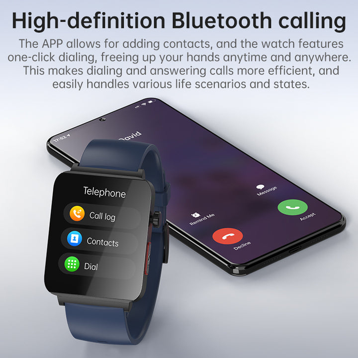 ECG Blood Glucose Blood Pressure Smart Health Watch | Bluetooth Callin ...