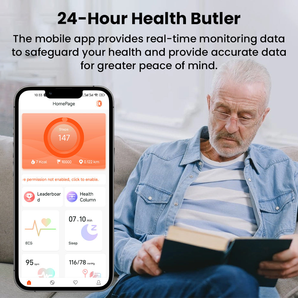 Blood Glucose ECG/EKG Health Monitoring Smart Ring | Blood Pressure, S ...